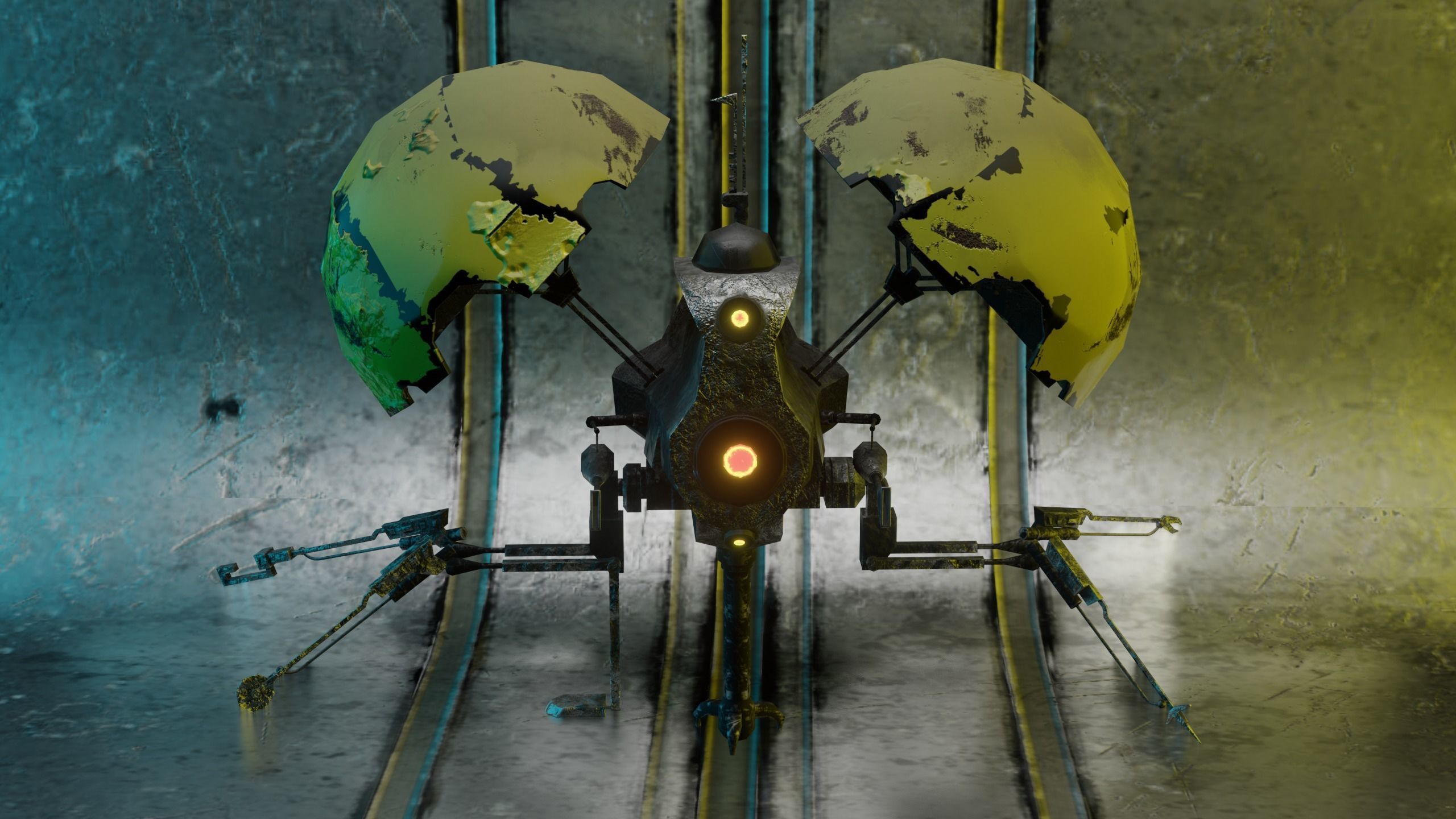 3D model StarWars Pistoeka Sabotage Droid Buzz Droid VR / AR / low-poly ...