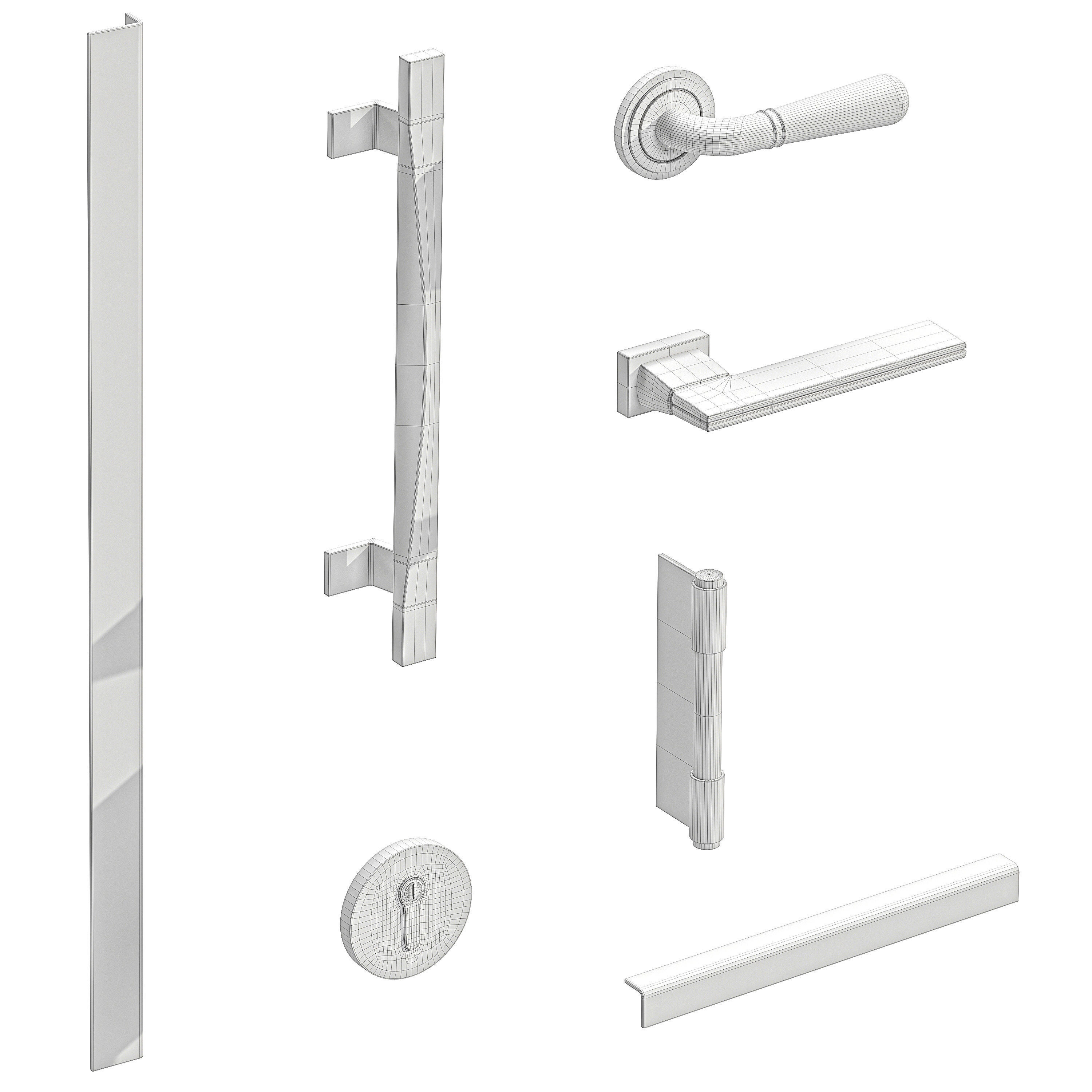 Set Technical Door 03 3D model | CGTrader