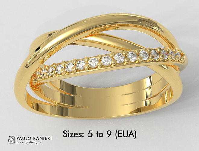 Multi Layer Ring 3D model 3D printable | CGTrader