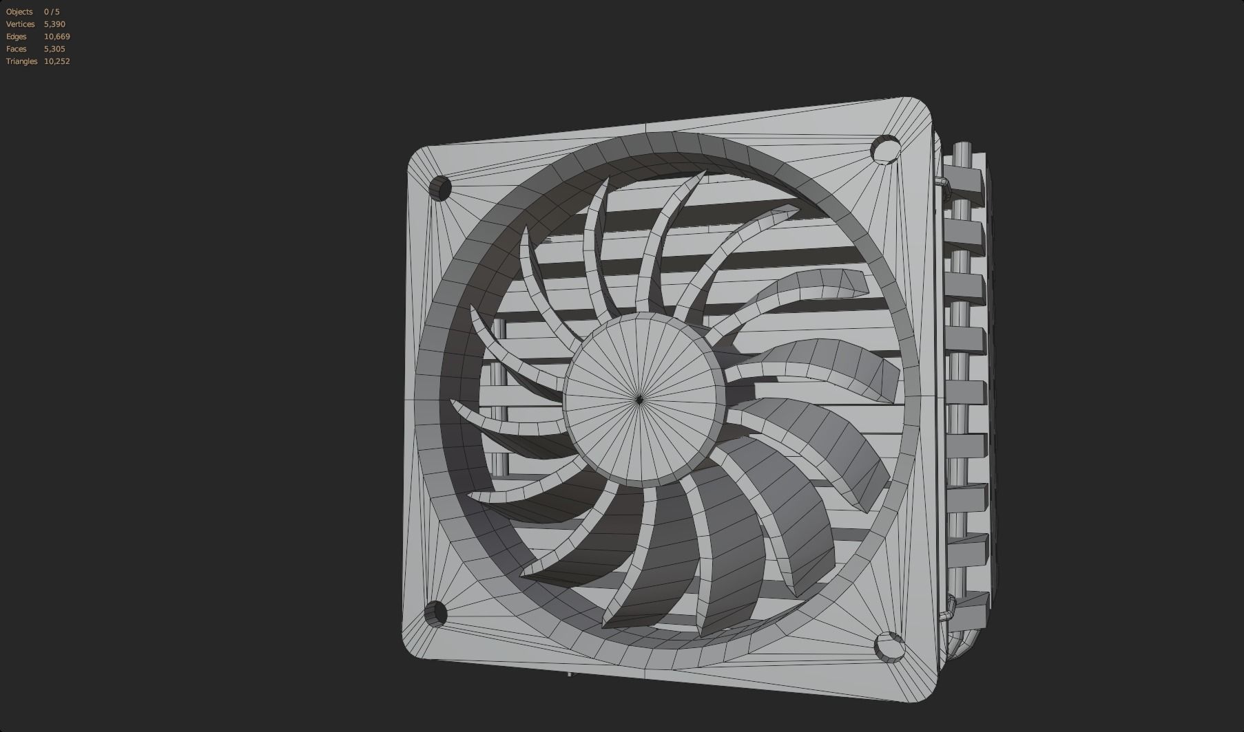 3D model girl pink rgb cpu cooler gamer gaming pc computer lowpoly VR ...