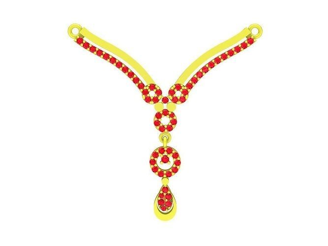 6297 Korean Diamond Necklace Pendant 3D model 3D printable | CGTrader