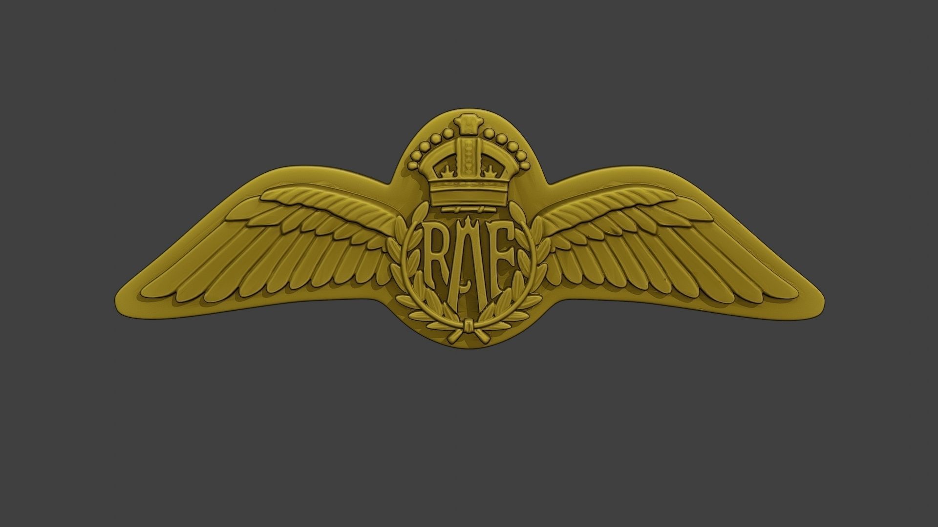 WW2 British Royal Air Force Wings I 3D model 3D printable | CGTrader