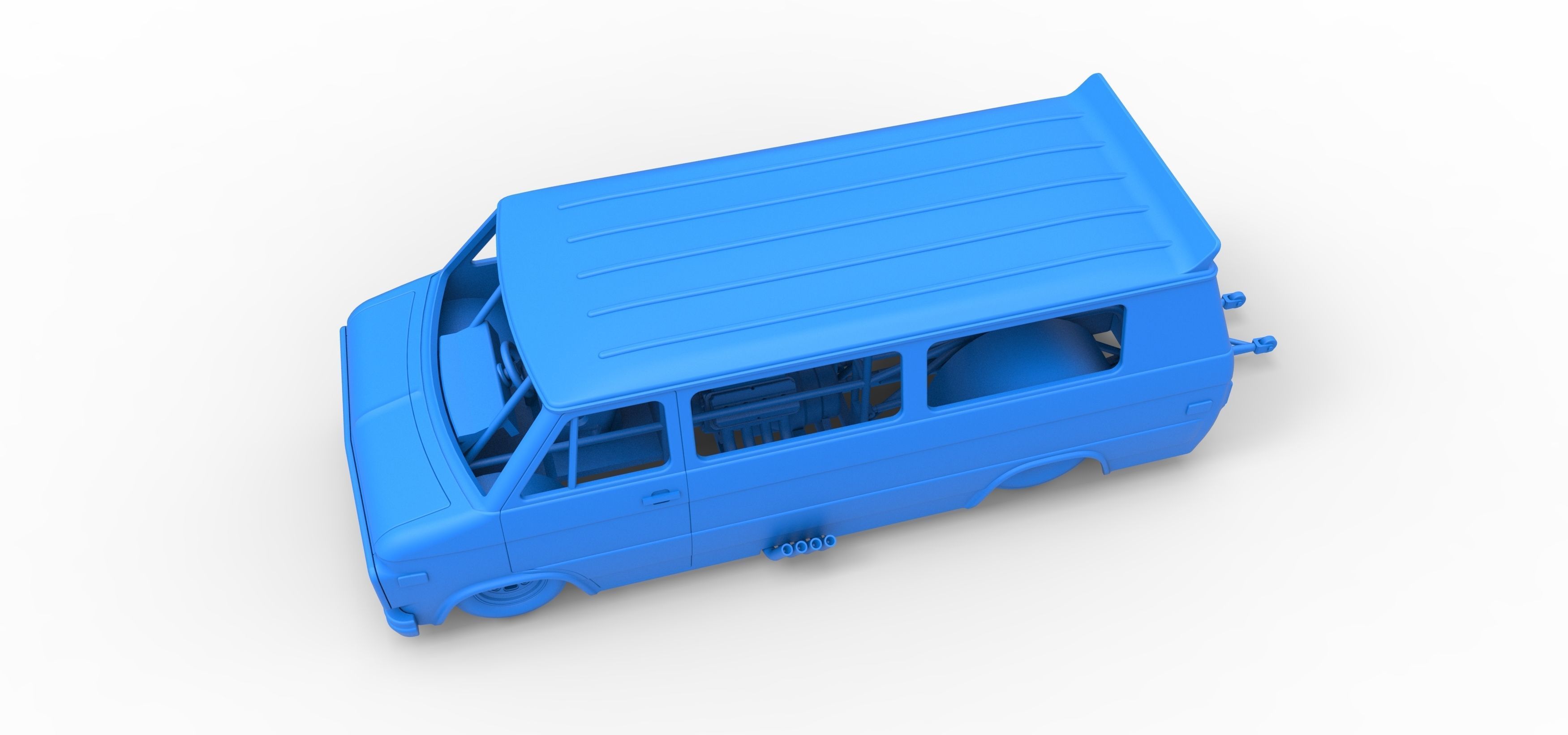 Diecast Dragster Van Scale 1 to 25 3D model 3D printable | CGTrader