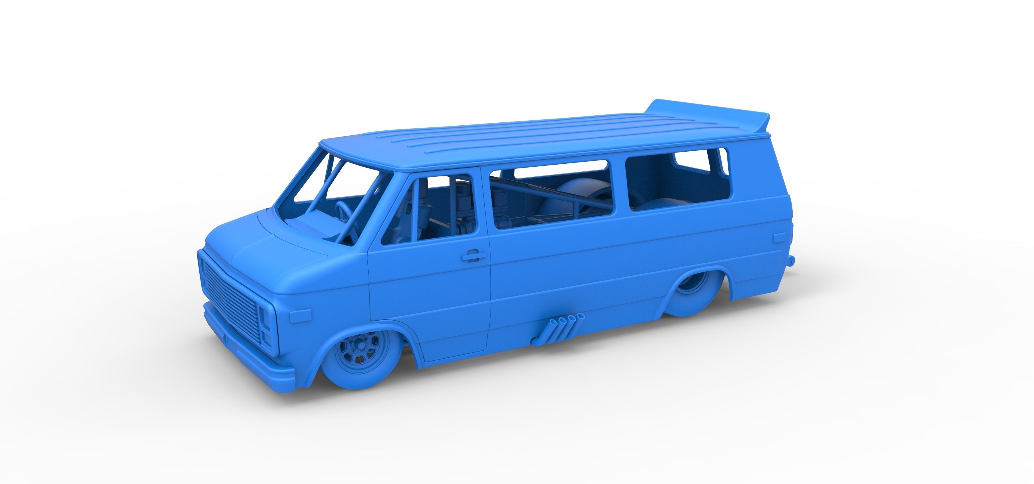 Diecast Dragster Van Scale 1 to 25 3D model 3D printable | CGTrader