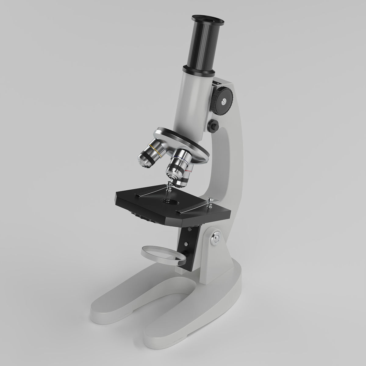 Microscope 3D model | CGTrader