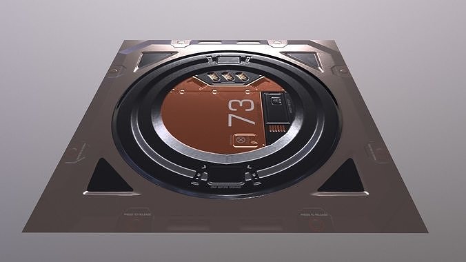 sci-fi hatch free 3D model | CGTrader