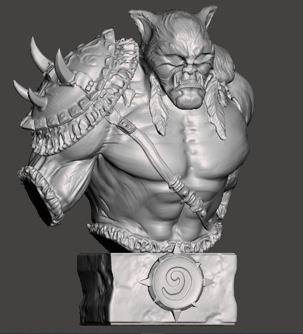 world of warcraft bust 3d printable 3D model 3D printable | CGTrader