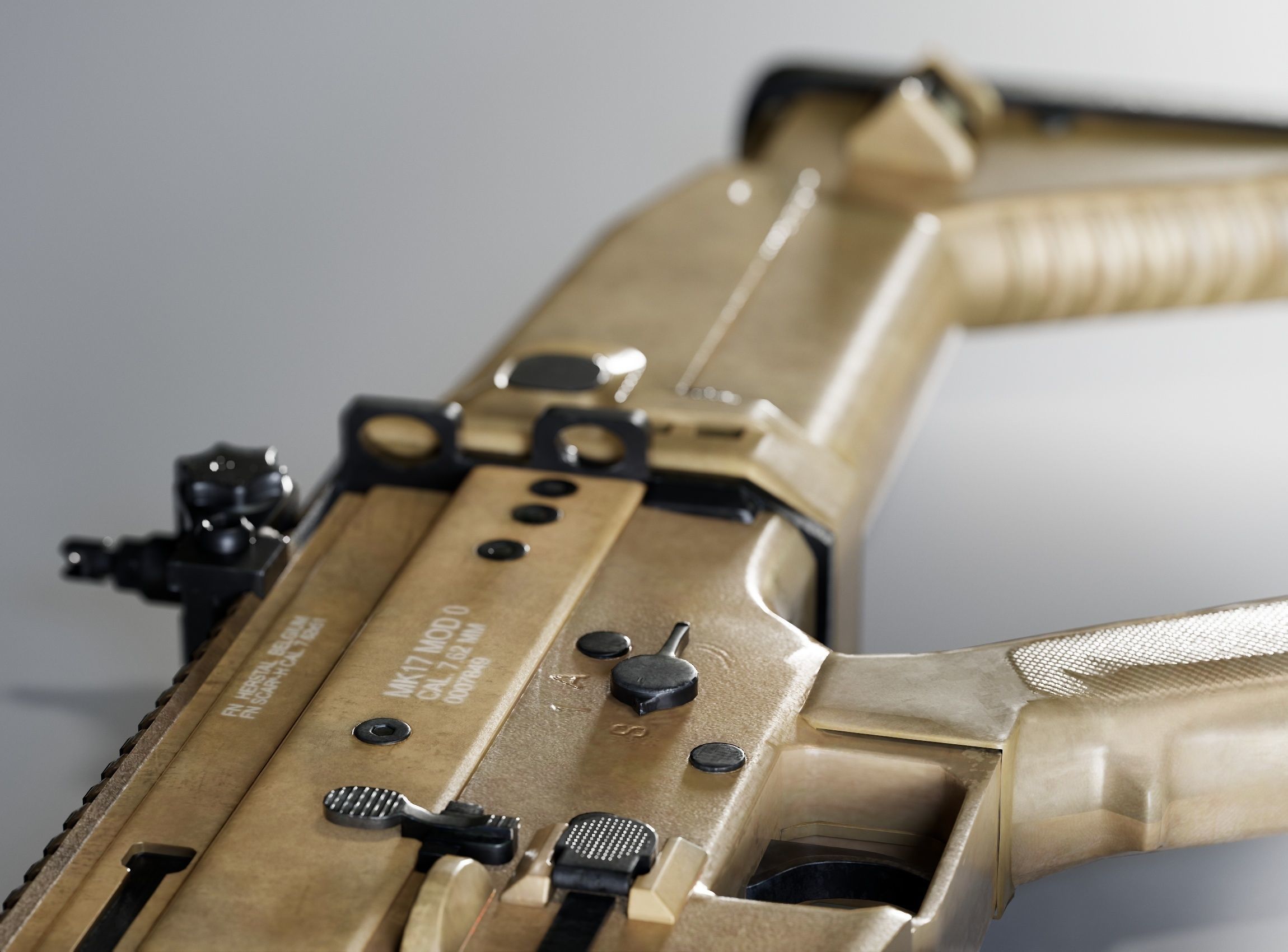 3D model SCAR-H Assault Rifle VR / AR / low-poly | CGTrader