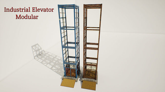 3D model Industrial Elevator Modular VR / AR / low-poly | CGTrader