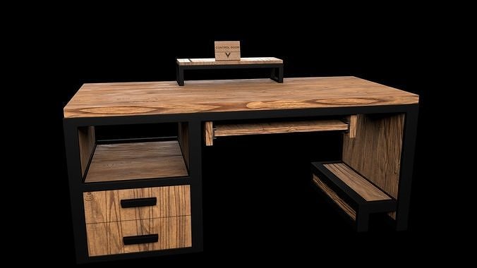 computer desk model free VR / AR / low-poly 3D model | CGTrader