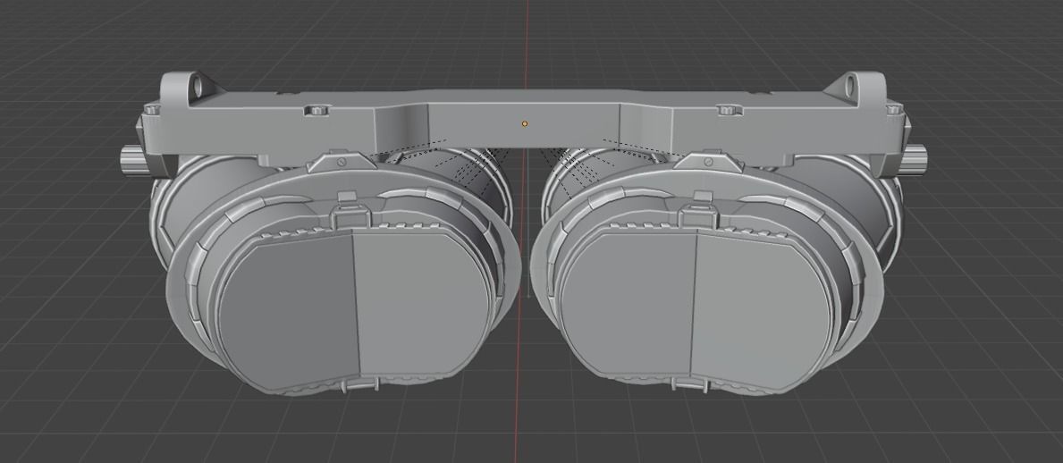 3D model L3HARRIS GPNVG GROUND PANORAMIC NIGHT VISION GOGGLE QUAD LENS ...