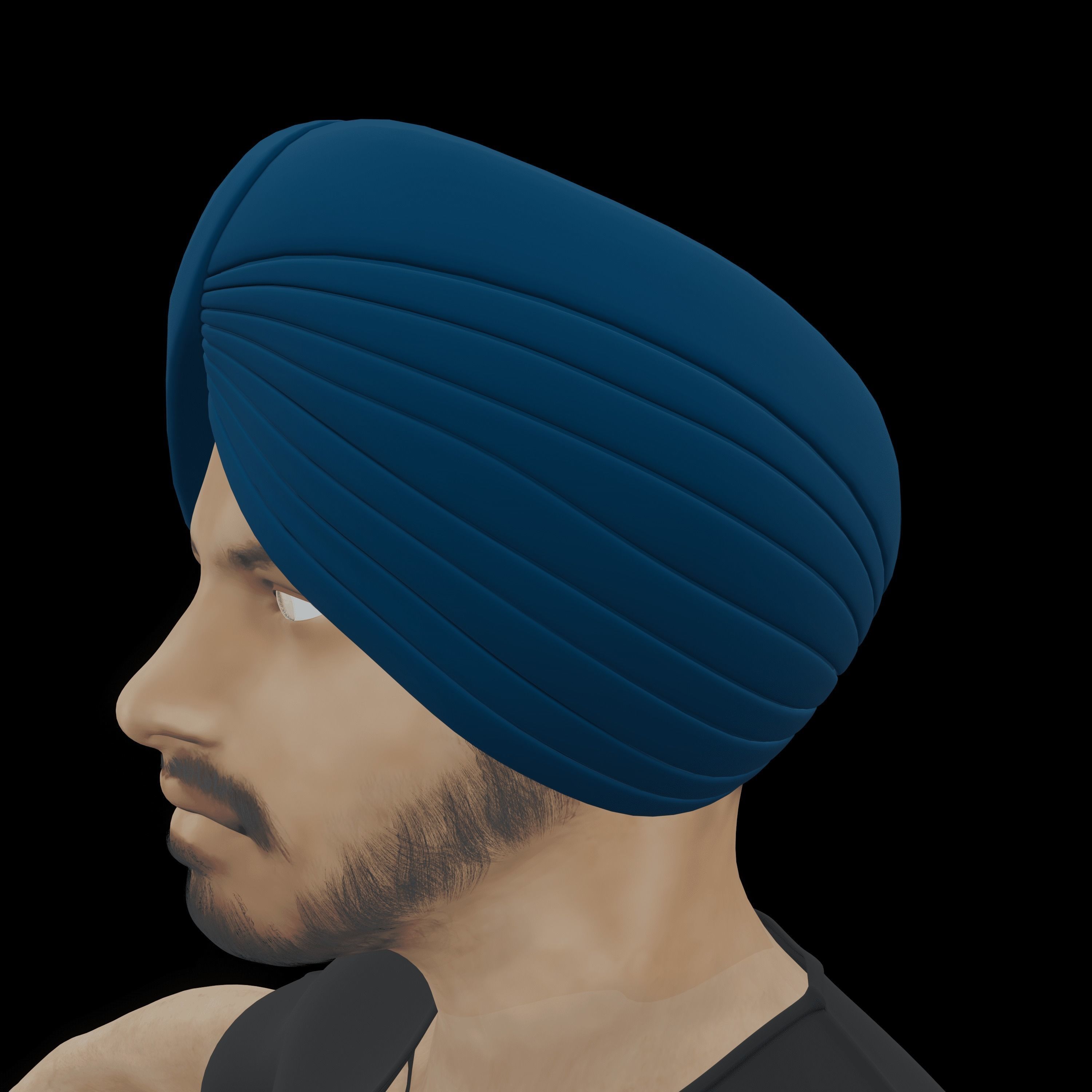 3D model Sardar Sikh Boy VR / AR / low-poly | CGTrader