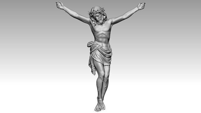 Jesus Christ on Cross II 3D model 3D printable | CGTrader