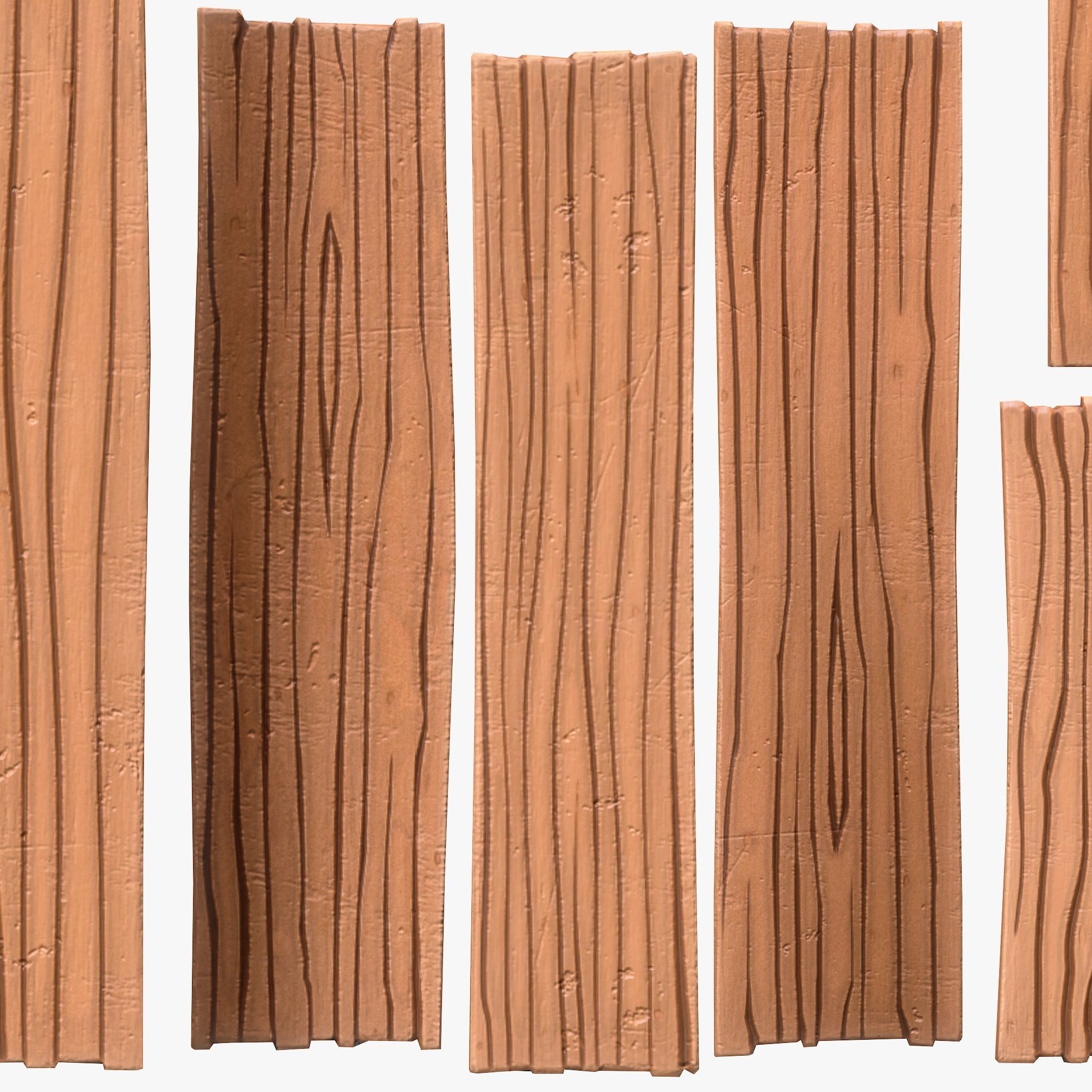 3D model Stylized Wood Planks VR / AR / low-poly | CGTrader