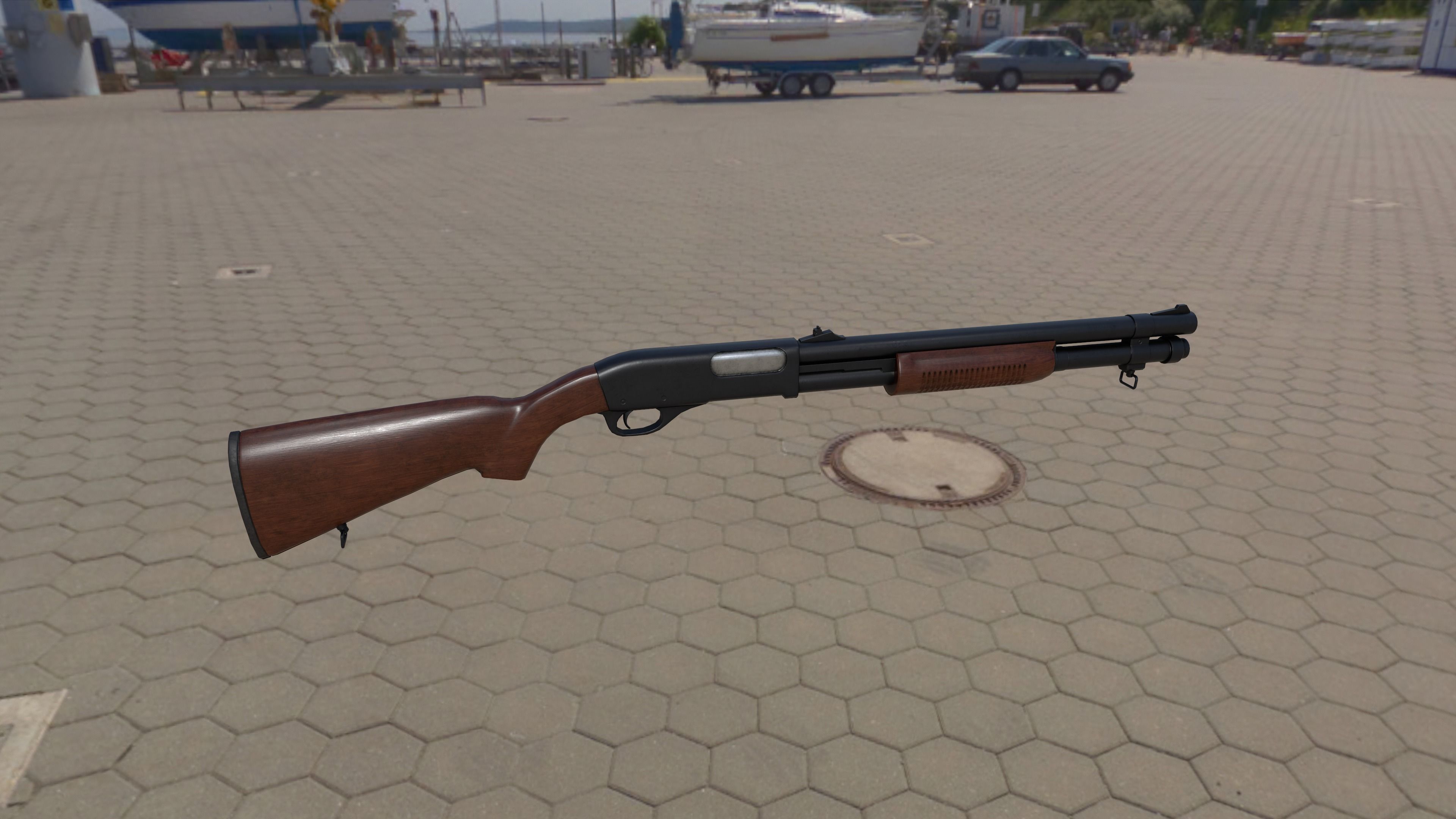 3D model Pump Shotgun VR / AR / low-poly | CGTrader