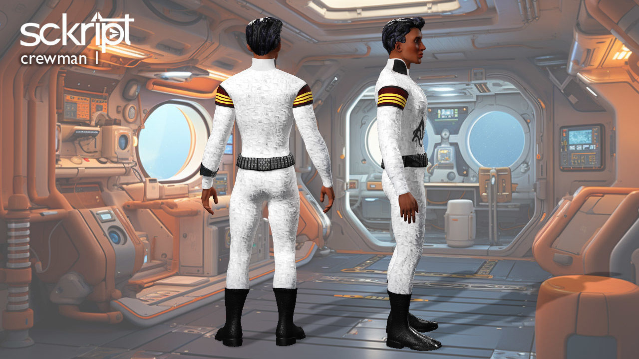 3D model Argo Sci-fi Series Crew man 1 VR / AR / low-poly | CGTrader