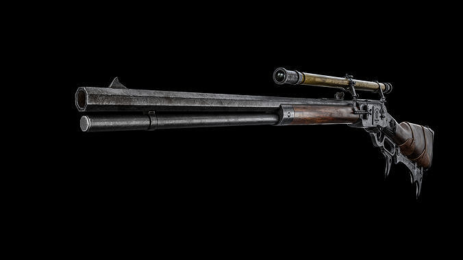 3D model Winchester Wingfield 1873 rifle VR / AR / low-poly | CGTrader