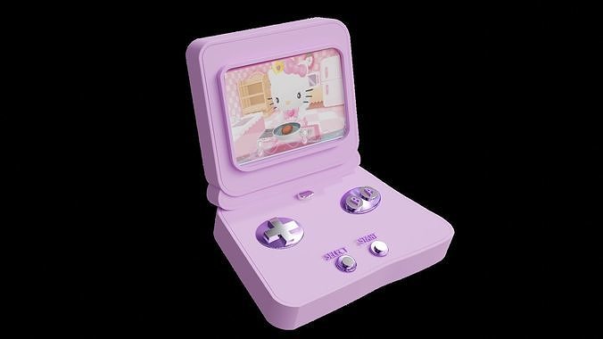 Hello Kitty Gameboy 3D model | CGTrader
