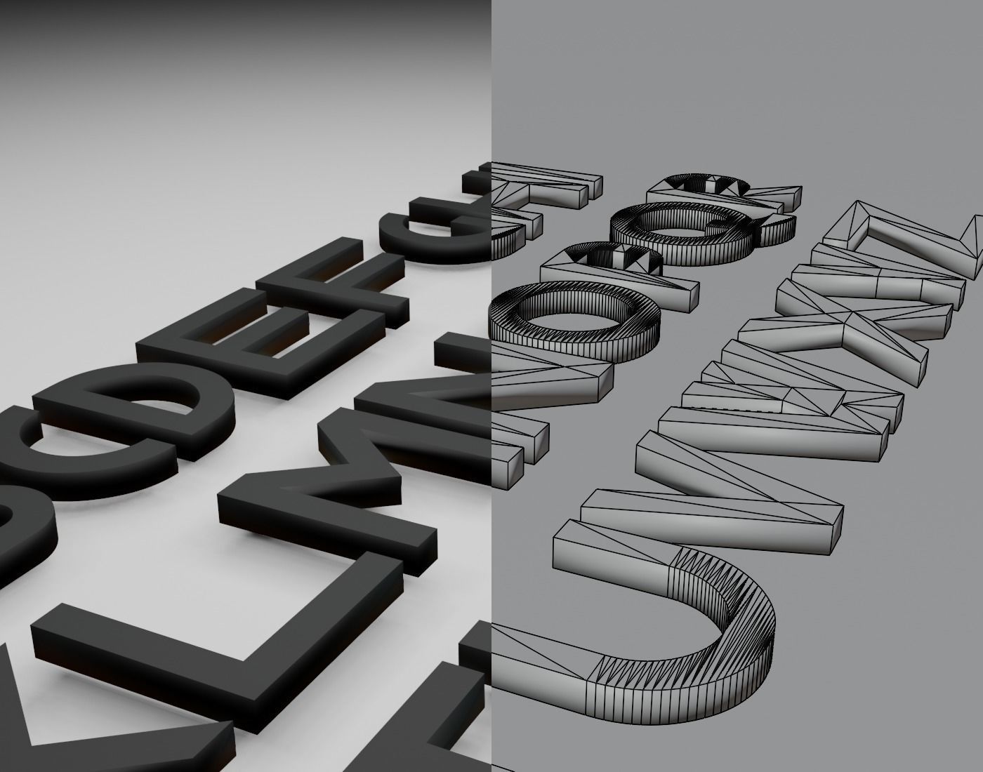 Gerhaus Text Font 3D Printing STL Collection 3D model 3D printable ...