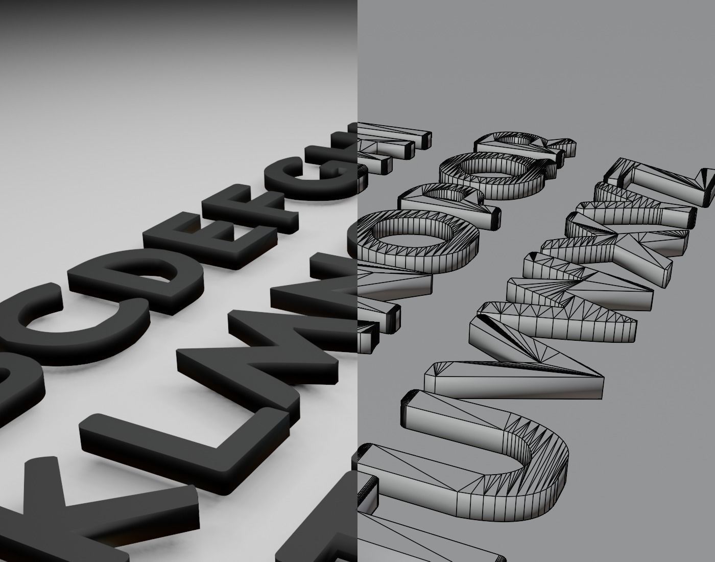 AliceYotsubaInc Text Font 3D Printing STL Collection 3D model 3D ...