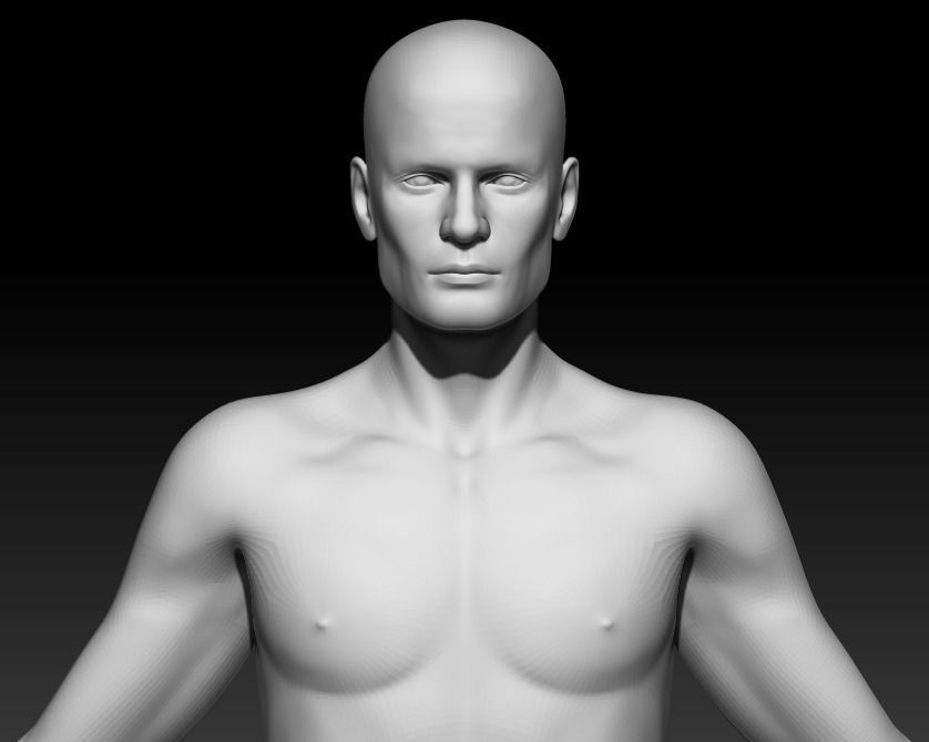 Male Base Mesh 3 3D model | CGTrader