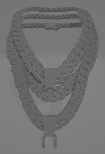 3D model Triple Stacked Chain T4 VR / AR / low-poly | CGTrader