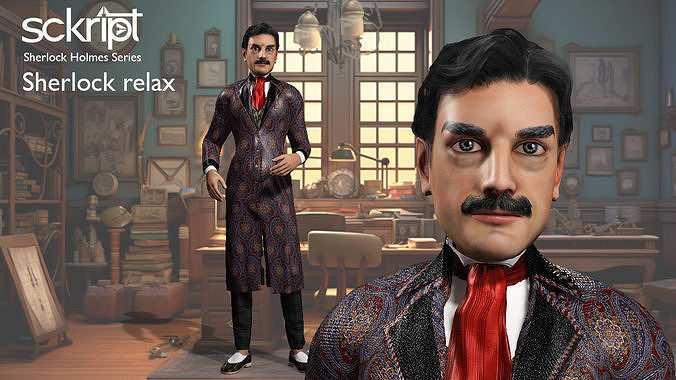 3D model Sherlock World Sherlock Relax VR / AR / low-poly | CGTrader