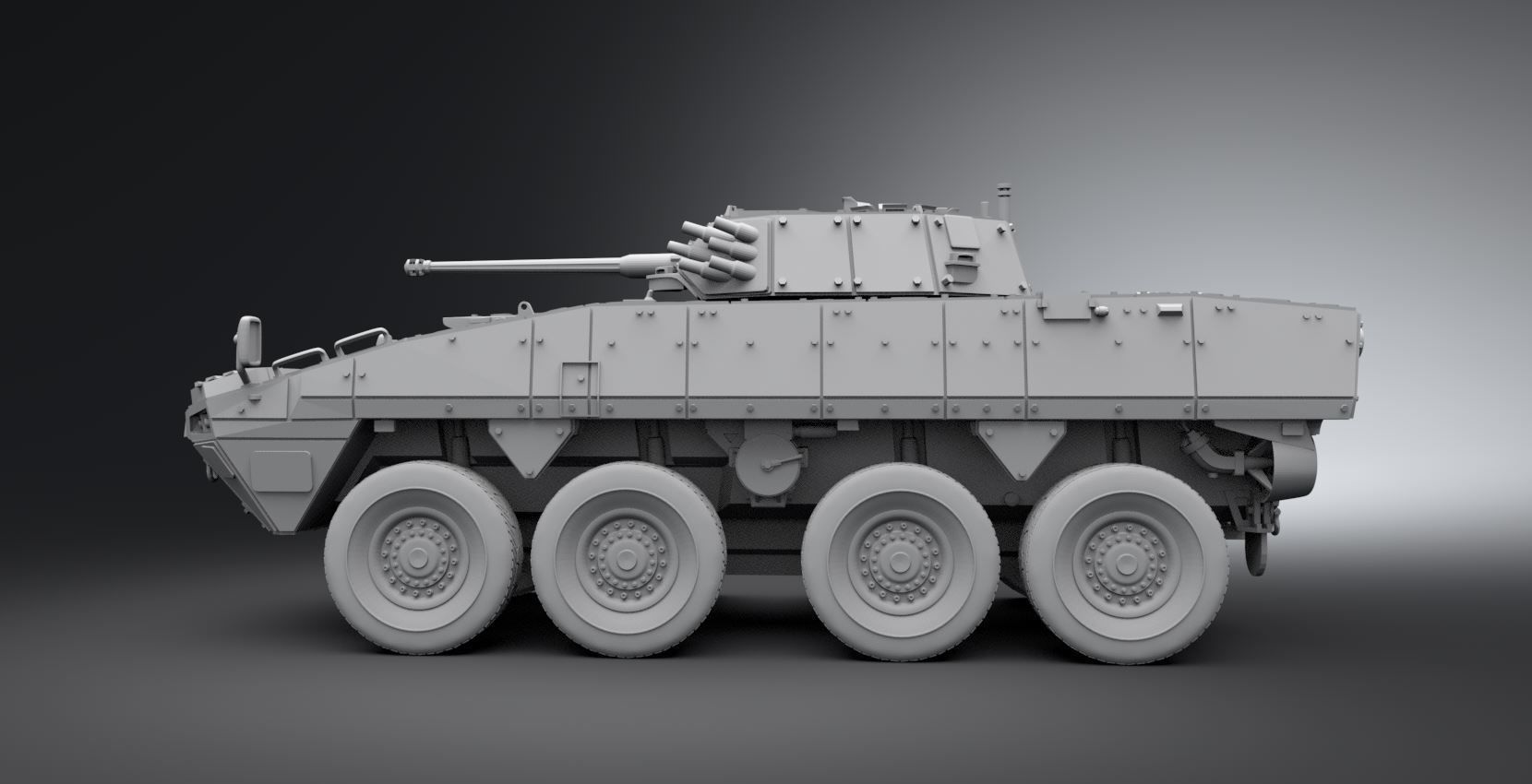 KTO Rosomak Scale model 3D model 3D printable | CGTrader