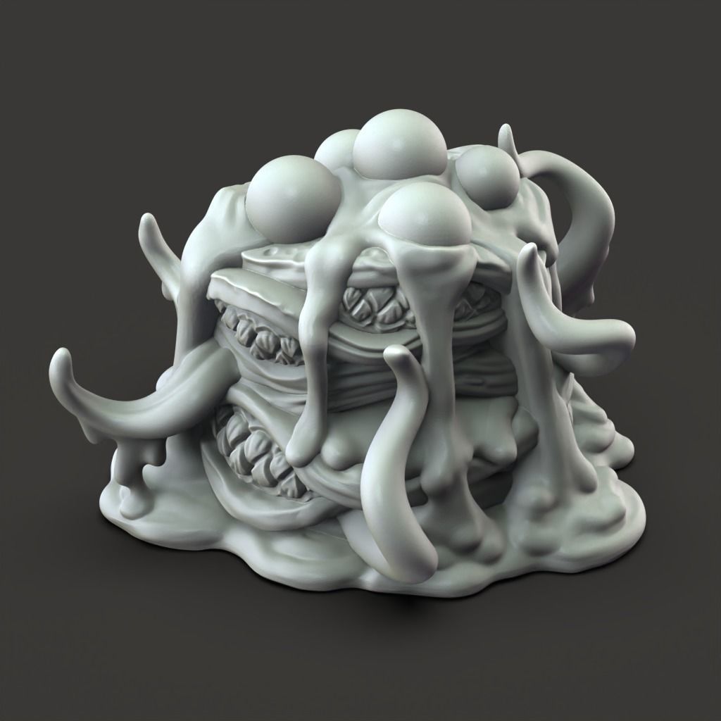Giant Pancake Monster - 3D Printable TTRPG - PRESUPPORTED - 32mm 3D ...