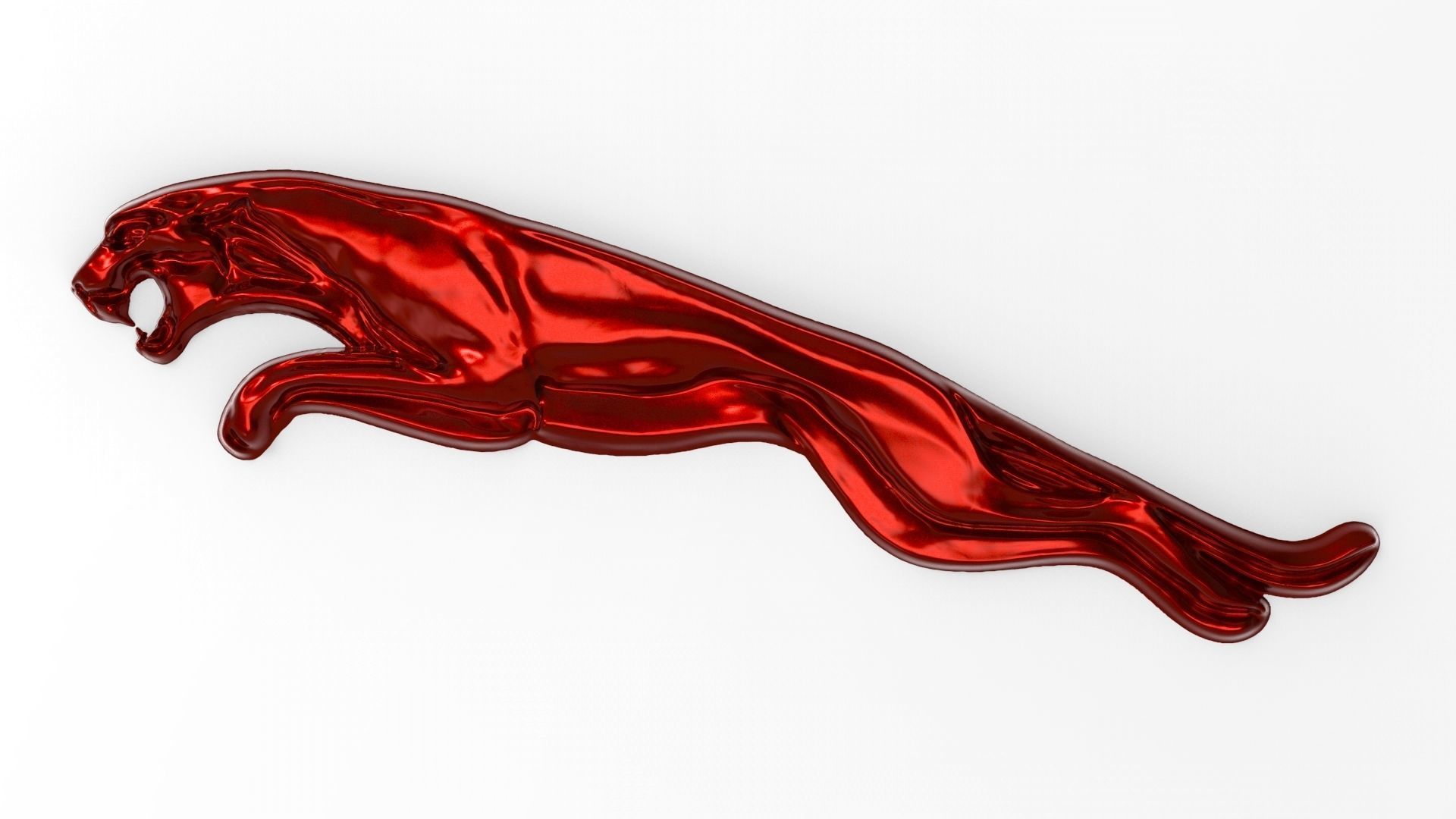 Jaguar Logo 3D model - High detail model free 3D model 3D printable ...