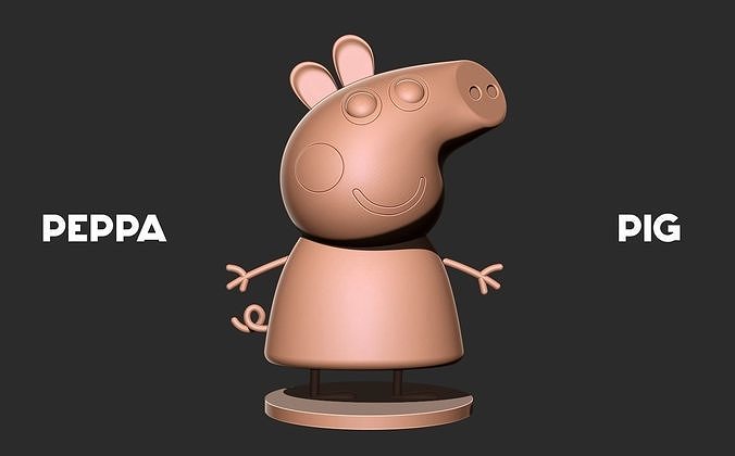 Peppa pig 3D model 3D printable | CGTrader