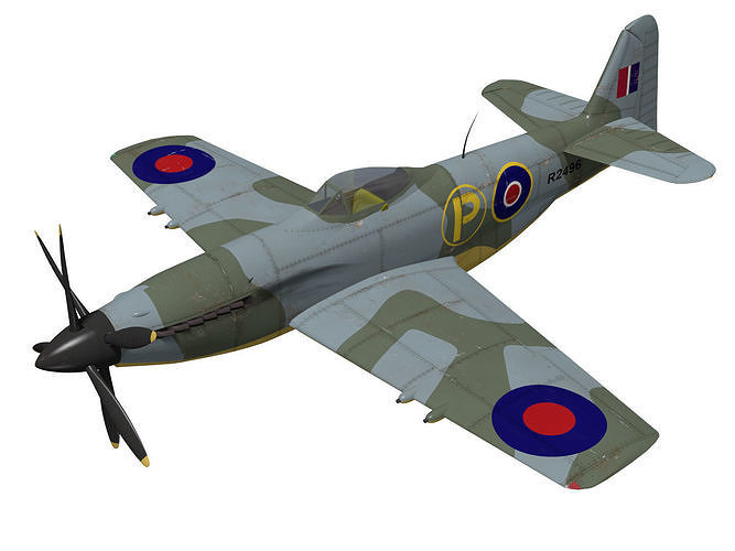 martin baker mb5 3D model | CGTrader