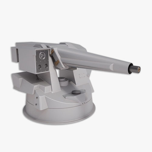 Hitrole naval gun 3D model | CGTrader
