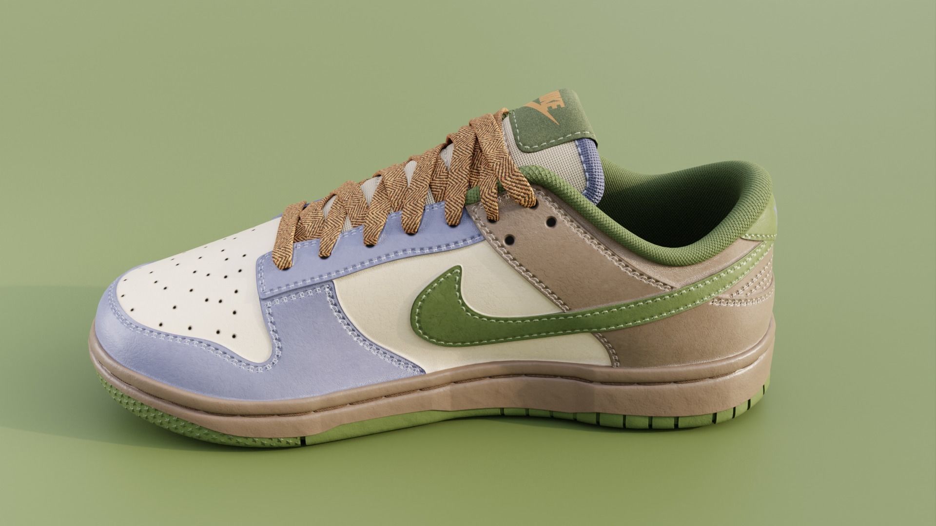 Nike Dunk Low 8 Pieces 3D Model Collection | CGTrader