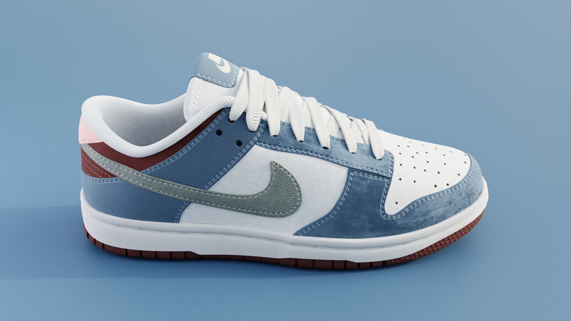 Nike Dunk Low 8 Pieces 3D Model Collection | CGTrader