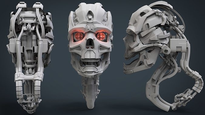 3D Robot Skull 3D model | CGTrader