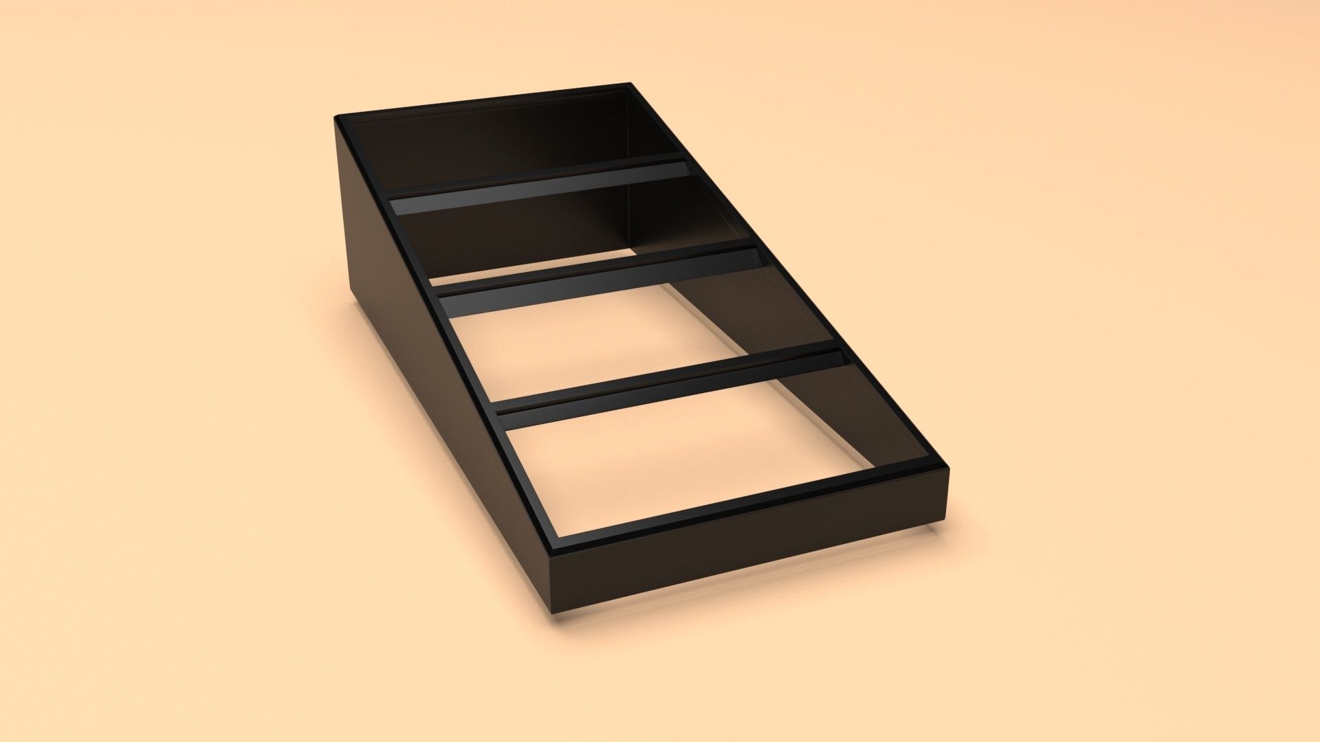 Black Lego Slope Bar 3D model | CGTrader