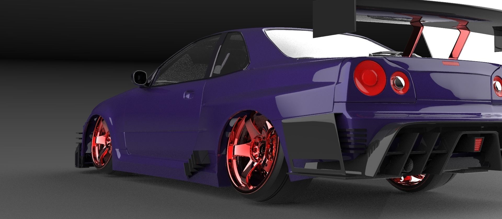 GT R34 3D model | CGTrader