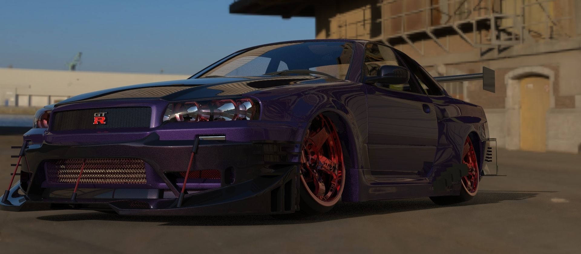 GT R34 3D model | CGTrader