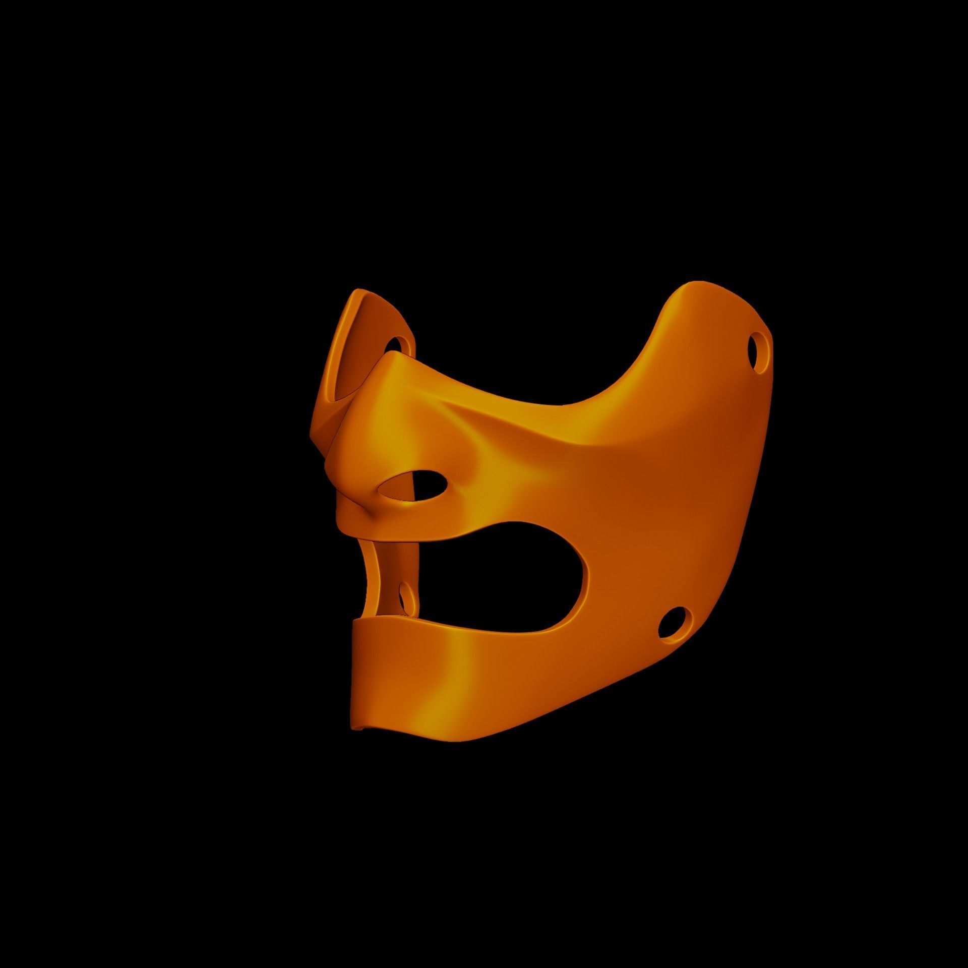 Samurai Mask 3D model 3D printable | CGTrader
