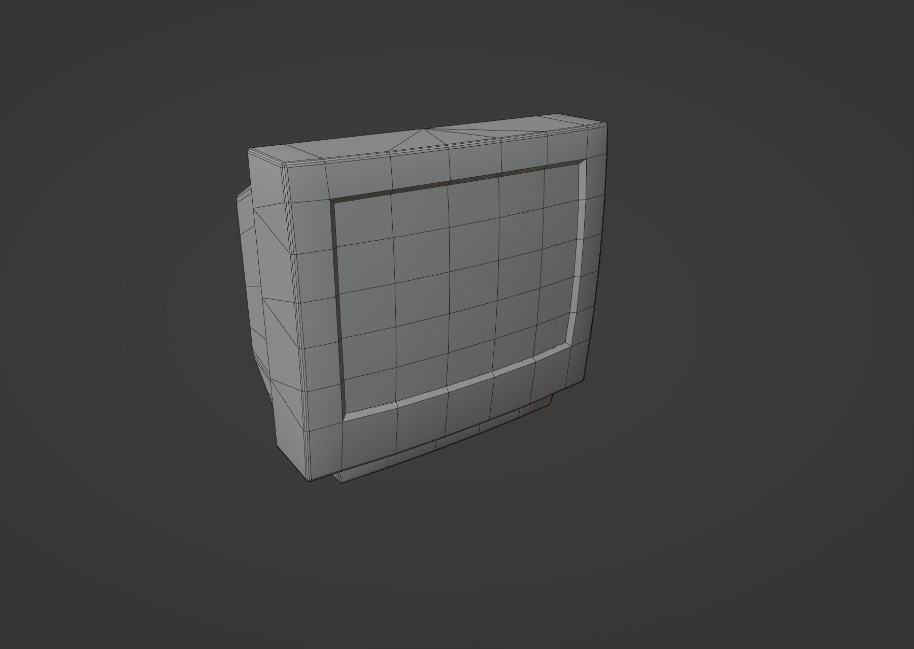 3D model TV from the 90s Retro TV with remote control VR / AR / low ...