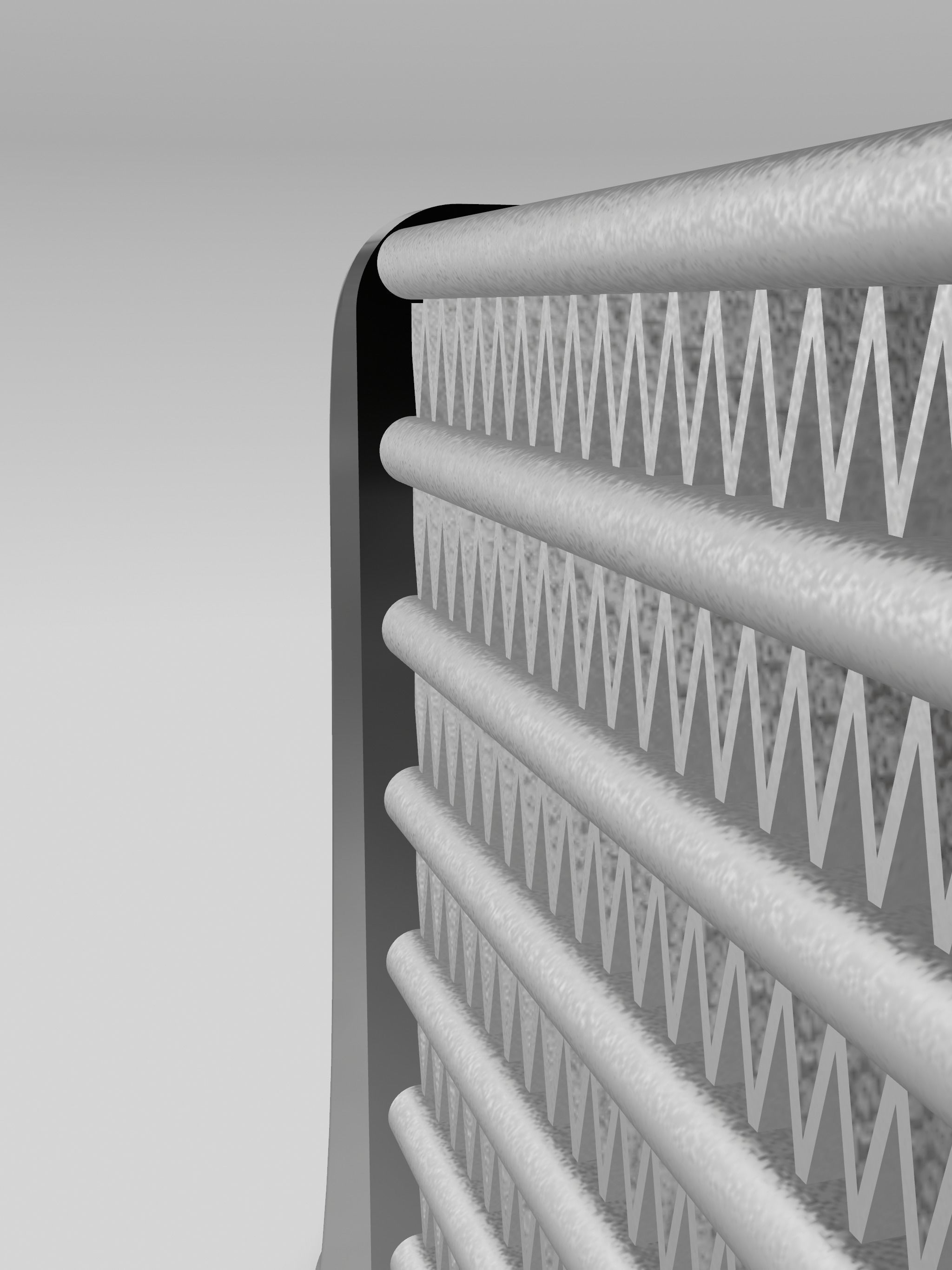 Detailed air to air Intercooler 3 sizes 3D model 3D printable | CGTrader