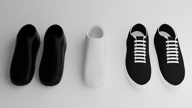 Simple Basic Shoes 3D model free 3D model | CGTrader