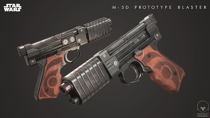 3D model M-5D Prototype Blaster VR / AR / low-poly | CGTrader