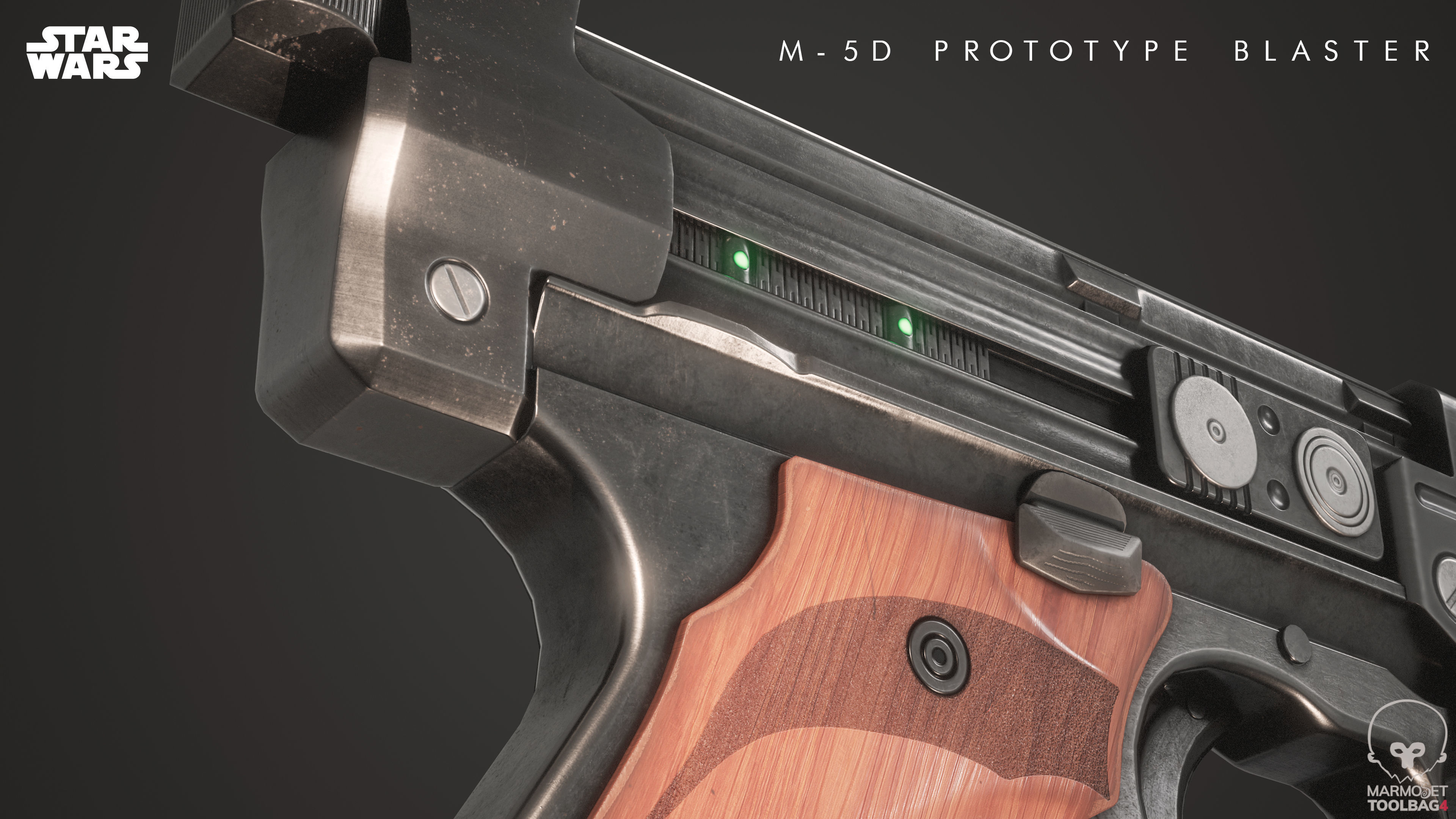 3D model M-5D Prototype Blaster VR / AR / low-poly | CGTrader