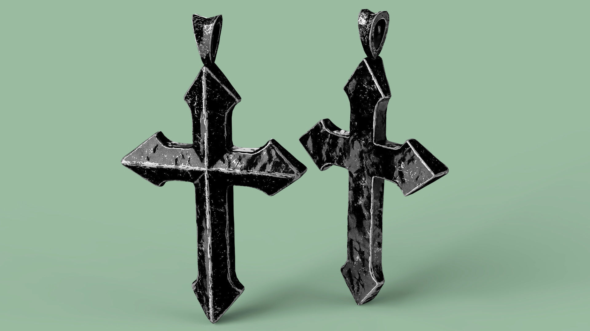 Arrow-shaped Cross STL Files 3D model 3D printable | CGTrader