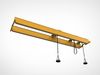 overhead crane equipped with a magnetic lifting system 3D model ...