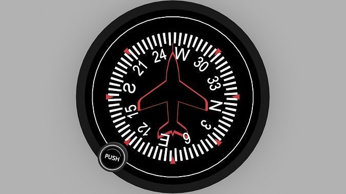 Heading indicator 3D model | CGTrader