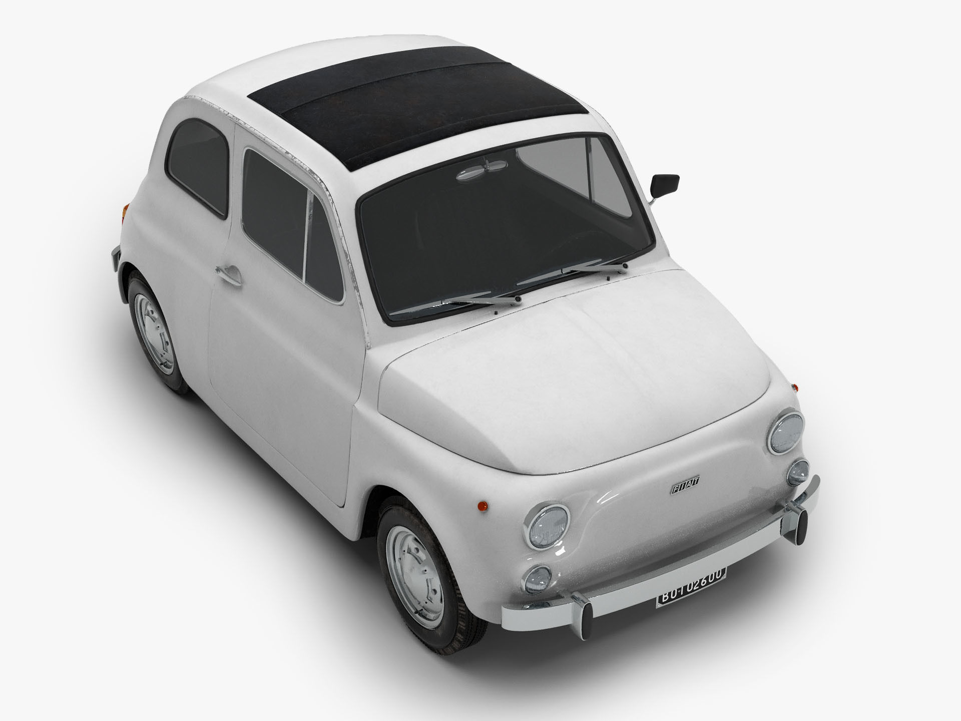 Fiat 500 1965-75 Italian Classic Car 3 Variants 3D model | CGTrader