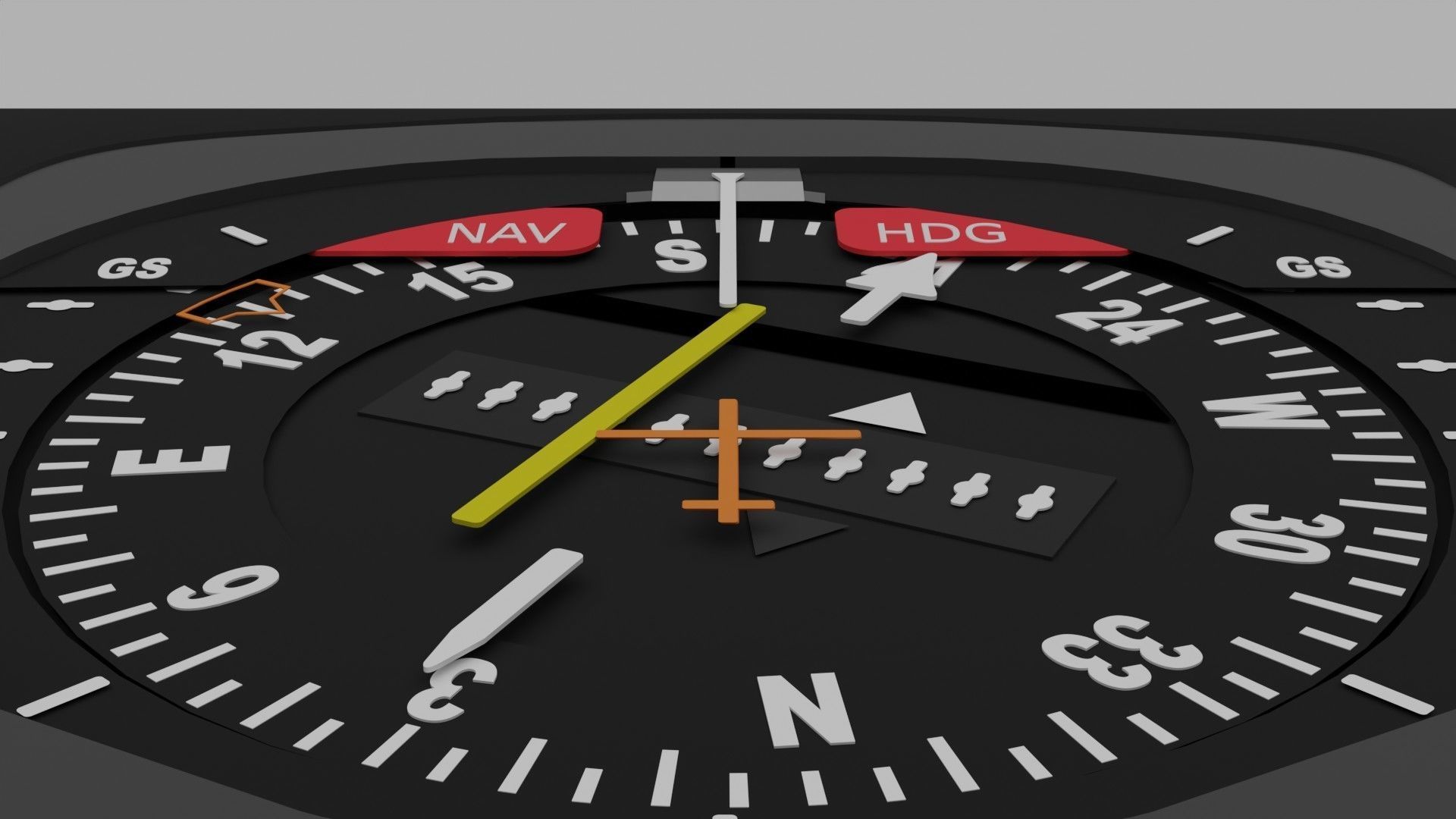 Horizontal Situation Indicator 3D model | CGTrader